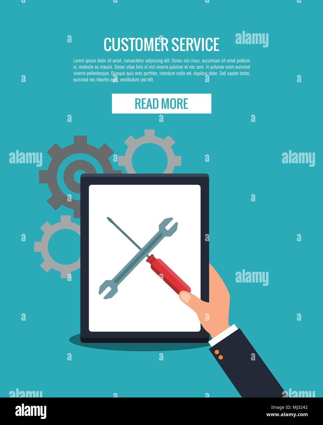 Customer service banner Stock Vector Image & Art - Alamy