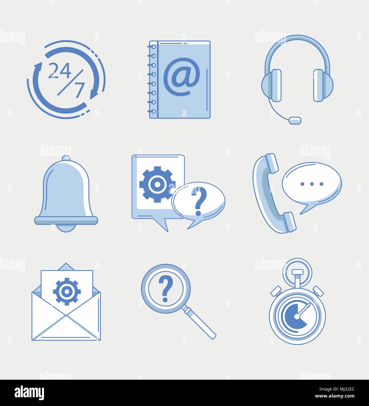 Set of customer service icons Stock Vector Image & Art - Alamy