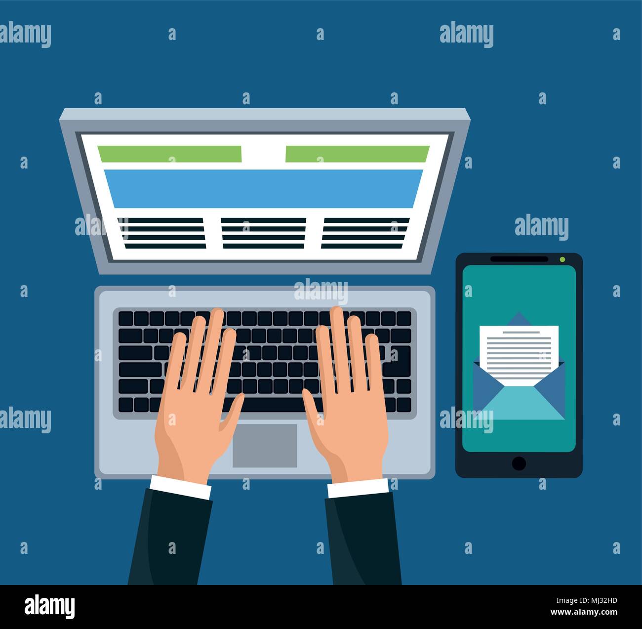 Mail symbol icon using Stock Vector Images - Alamy