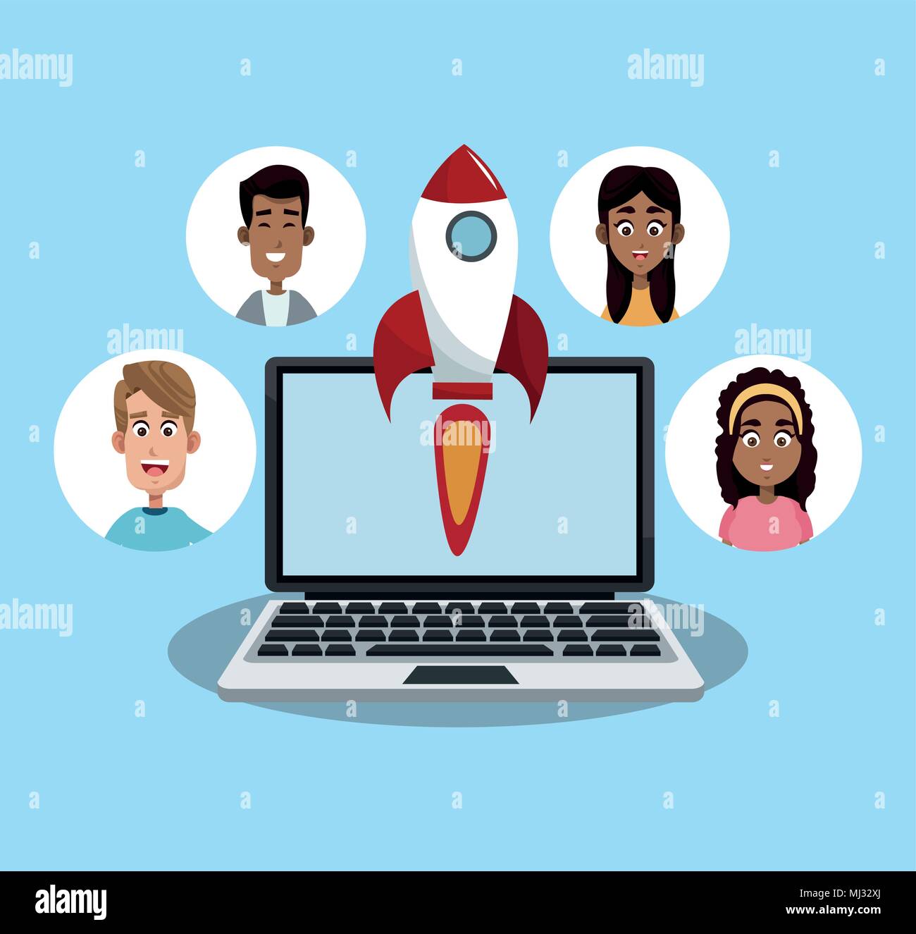 Start up e Stock Vector Images - Alamy