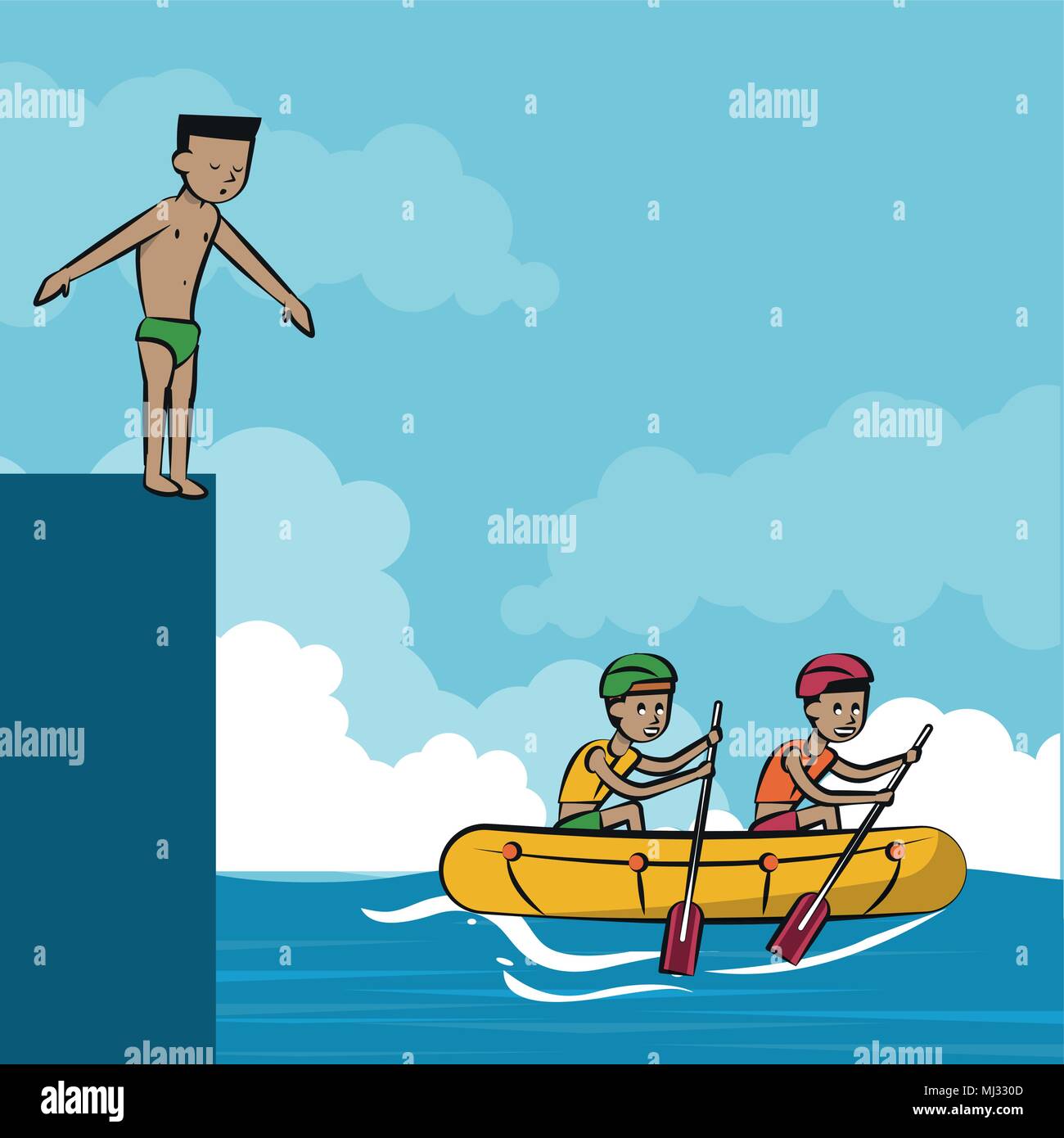 Summer water sport concept Stock Vector Image & Art - Alamy
