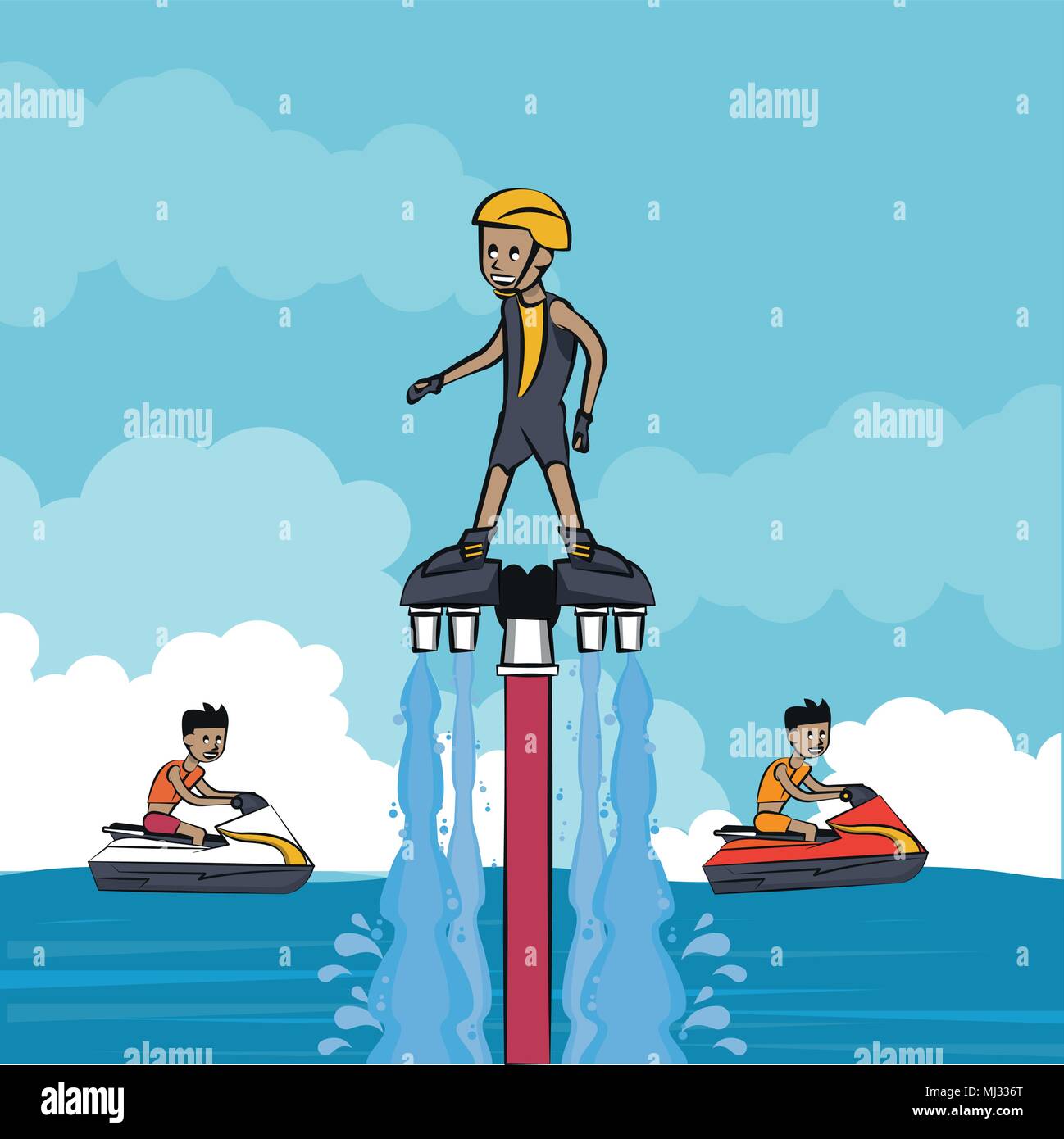 Summer water sport concept Stock Vector Image & Art - Alamy