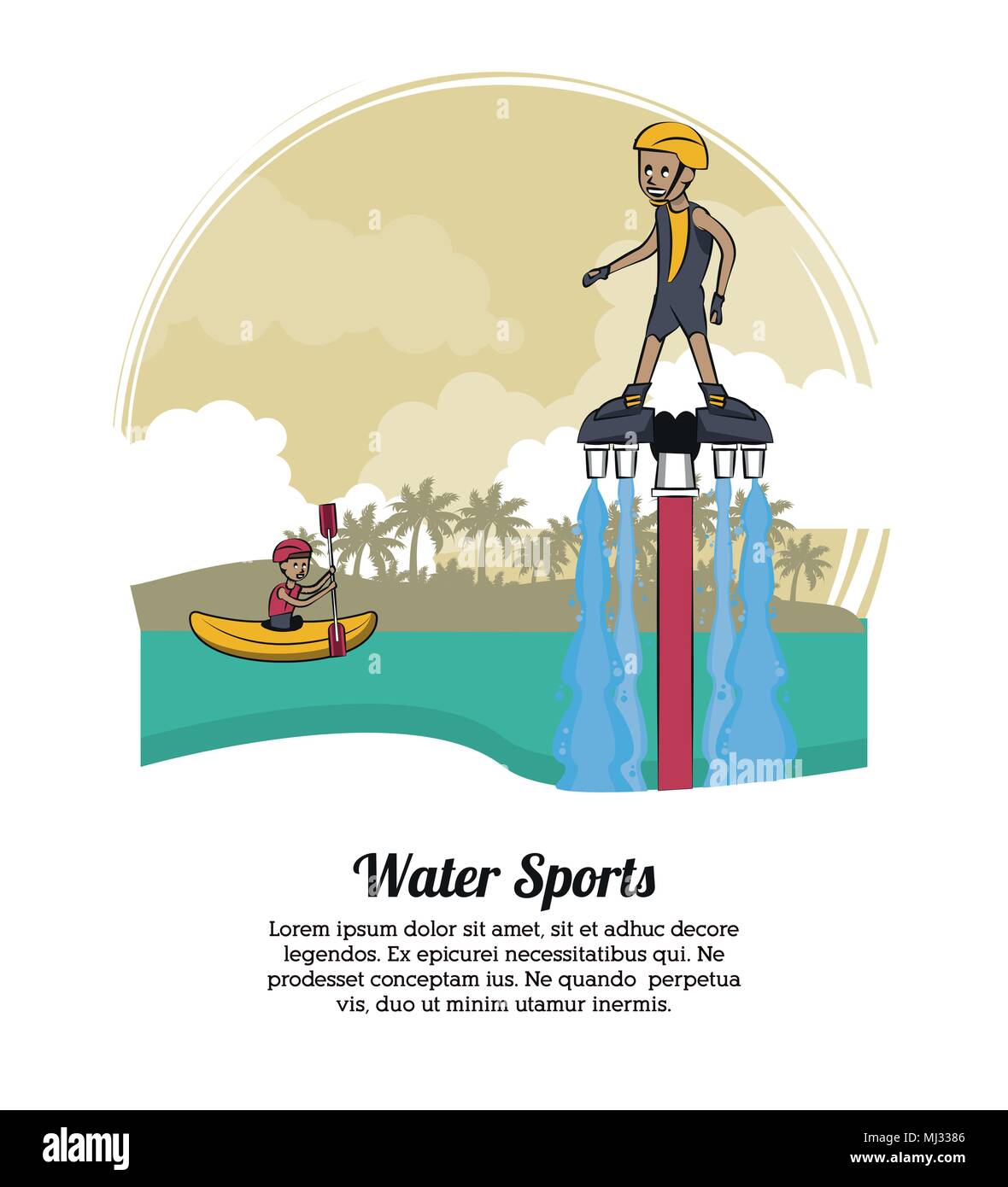 Water sports banner Stock Vector Image & Art - Alamy