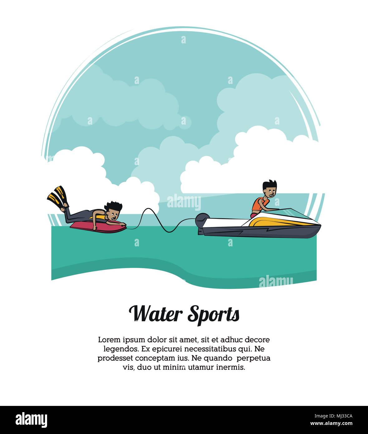 Water sports banner Stock Vector Image & Art - Alamy