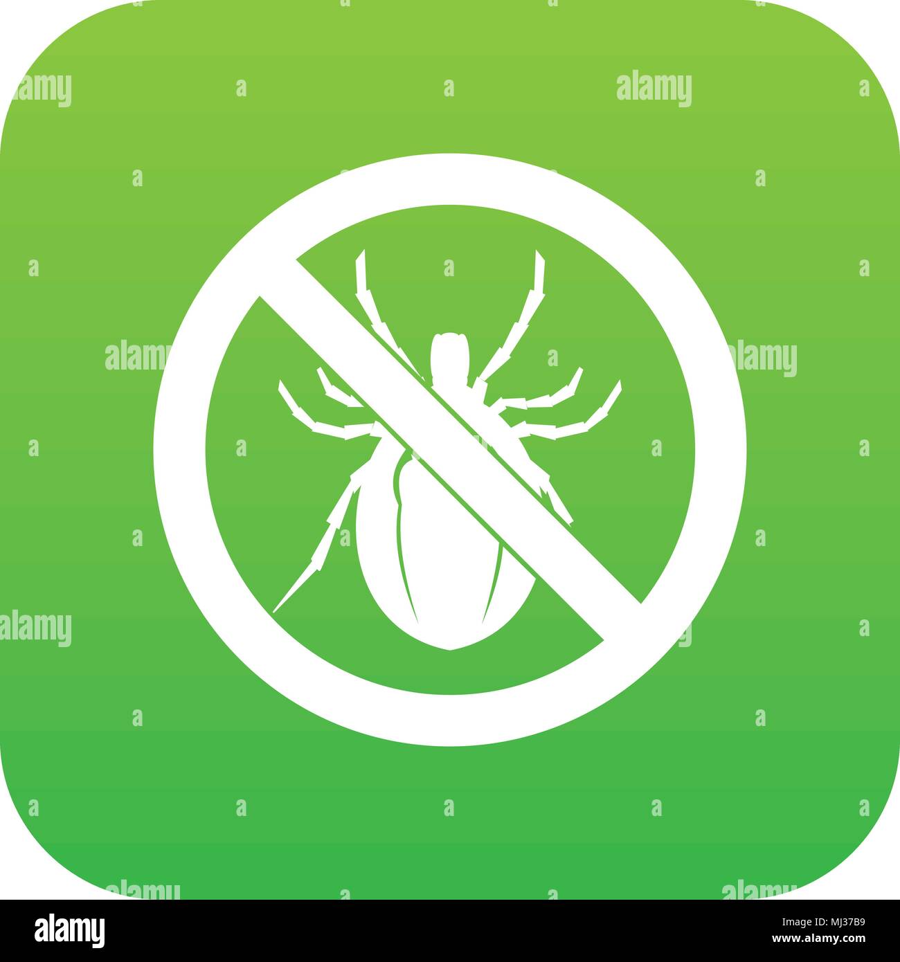 No bug sign icon digital green Stock Vector Image & Art - Alamy