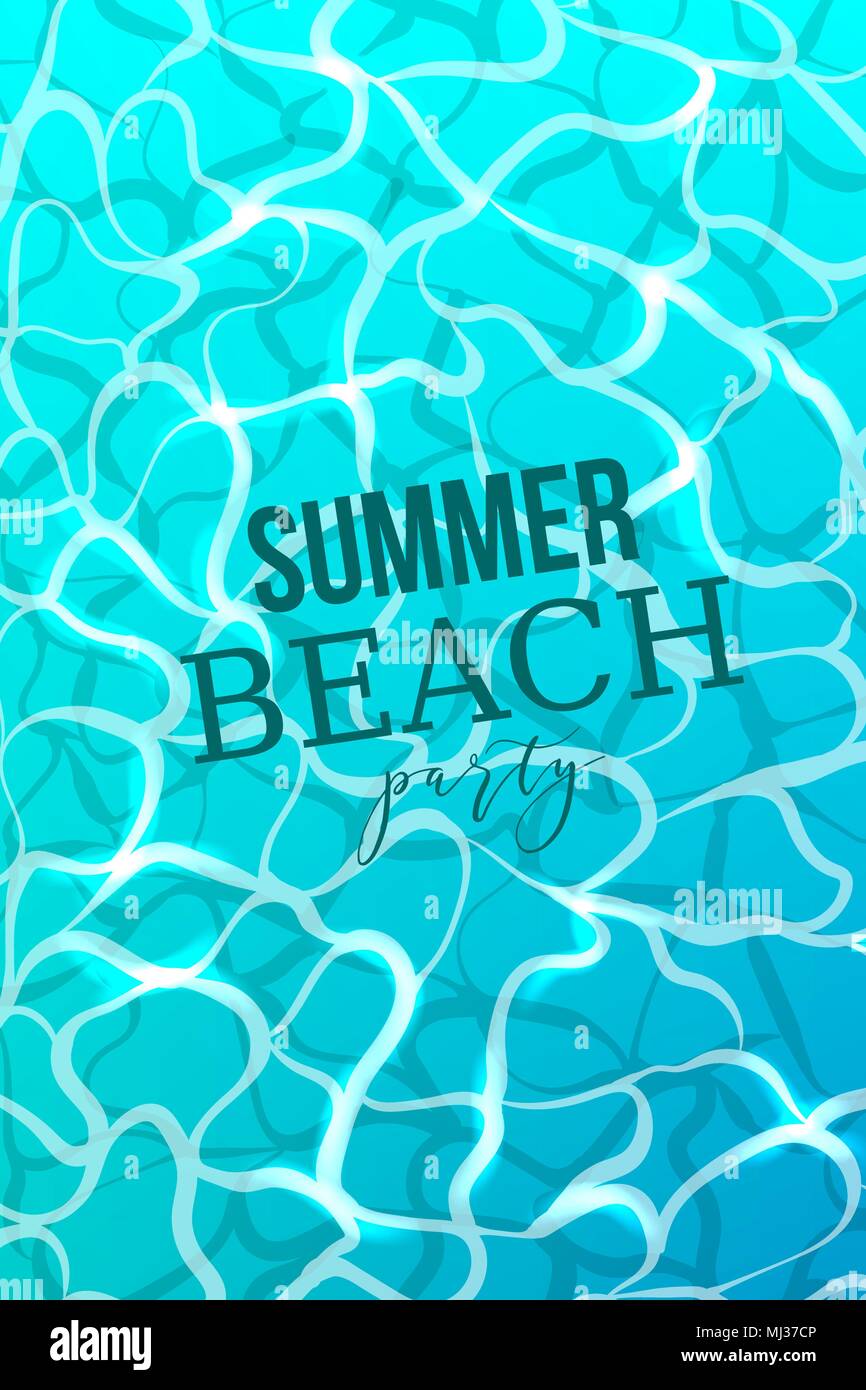 Blue pool water tropical Stock Vector Images - Alamy