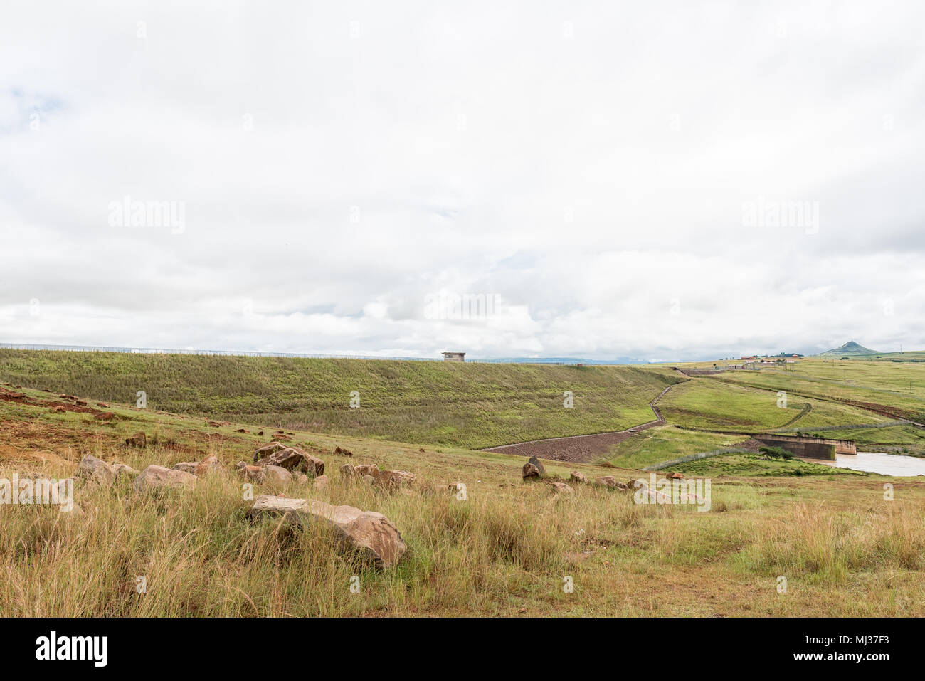 The Woodstock Dam in the Tugela River near Bergville in the Kwazulu ...