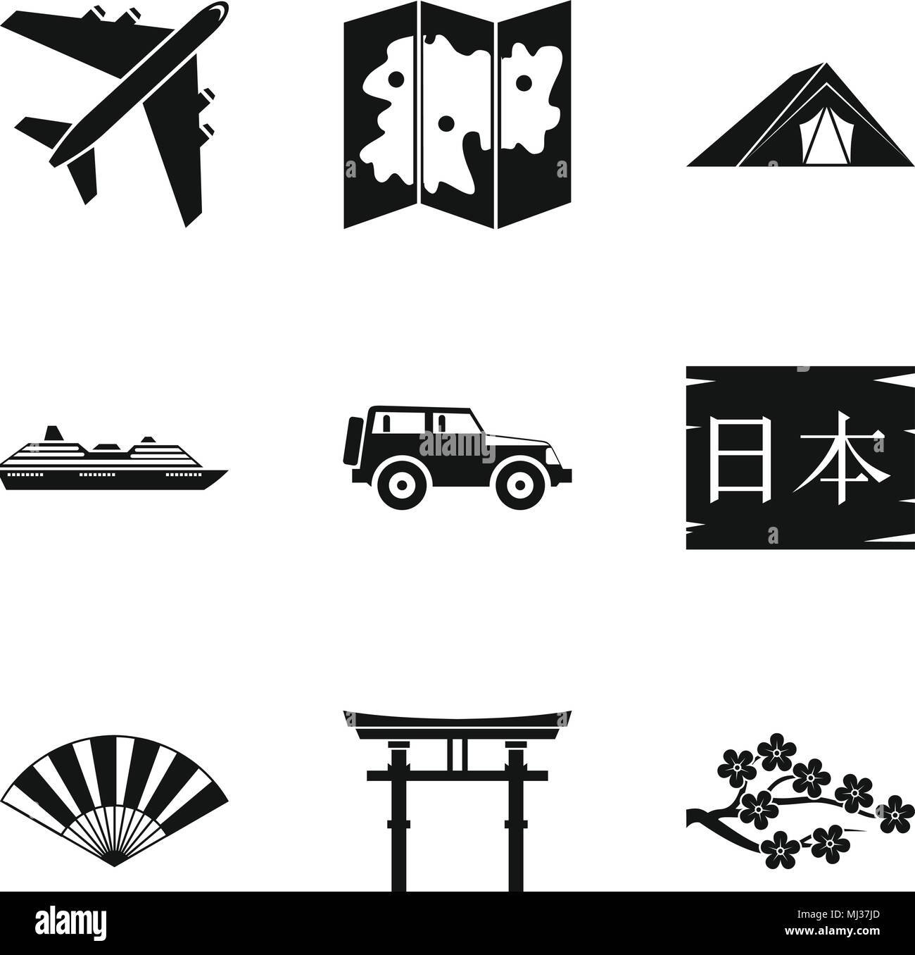 Different country icons set, simple style Stock Vector Image & Art - Alamy