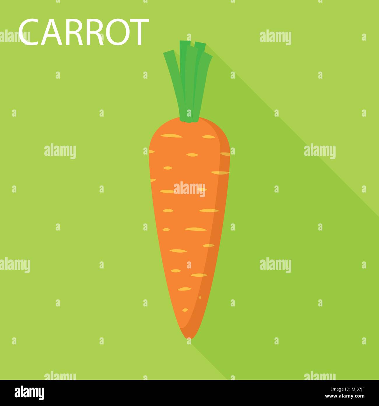 Carrot icon, flat style Stock Vector Image & Art - Alamy