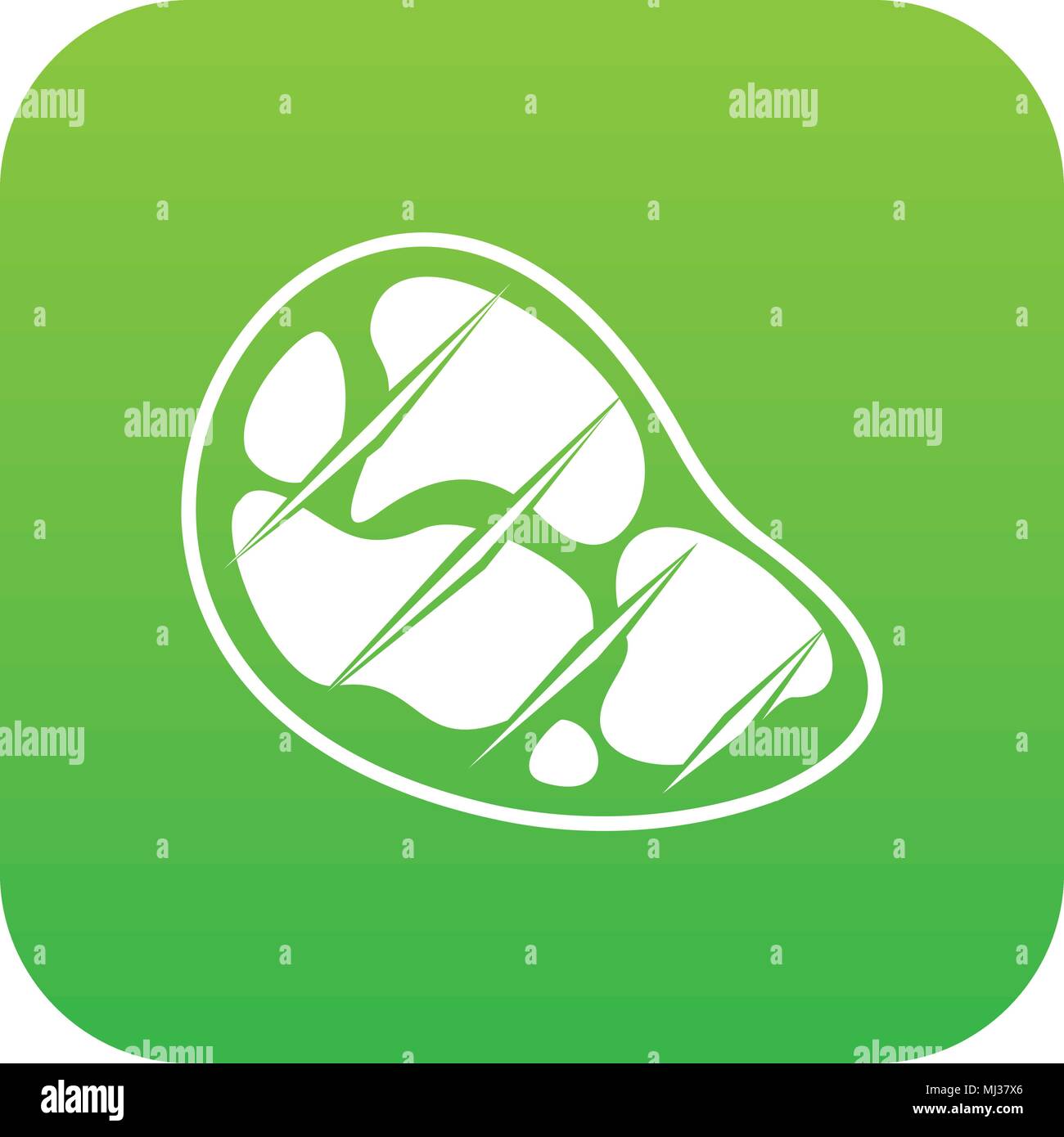 Steak icon digital green Stock Vector Image & Art - Alamy