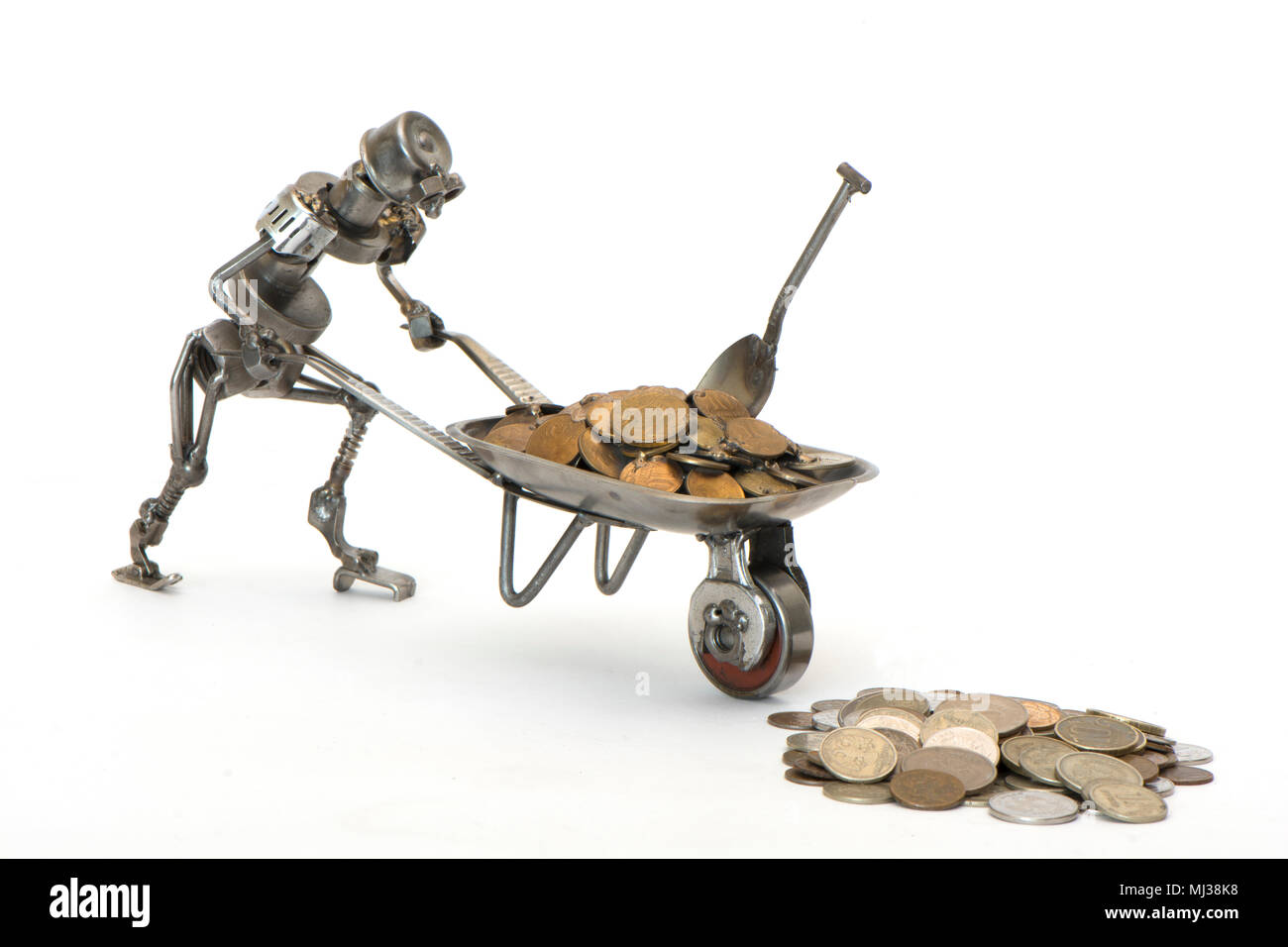 Wheelbarrow money hi-res stock photography and images - Alamy