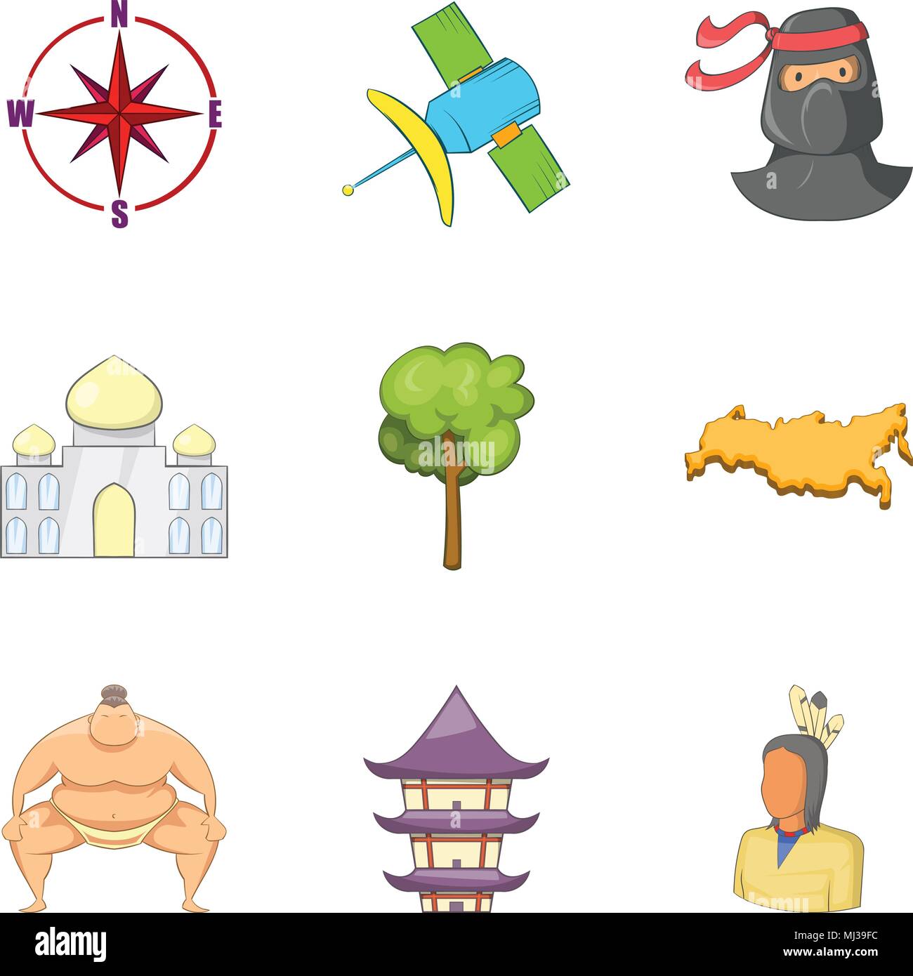 Superpower icons set, cartoon style Stock Vector Image & Art - Alamy