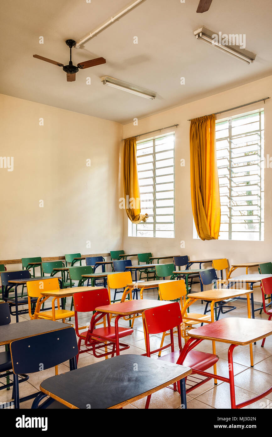 Classroom of a school in southern Brazil. Concordia, Santa Catarina ...