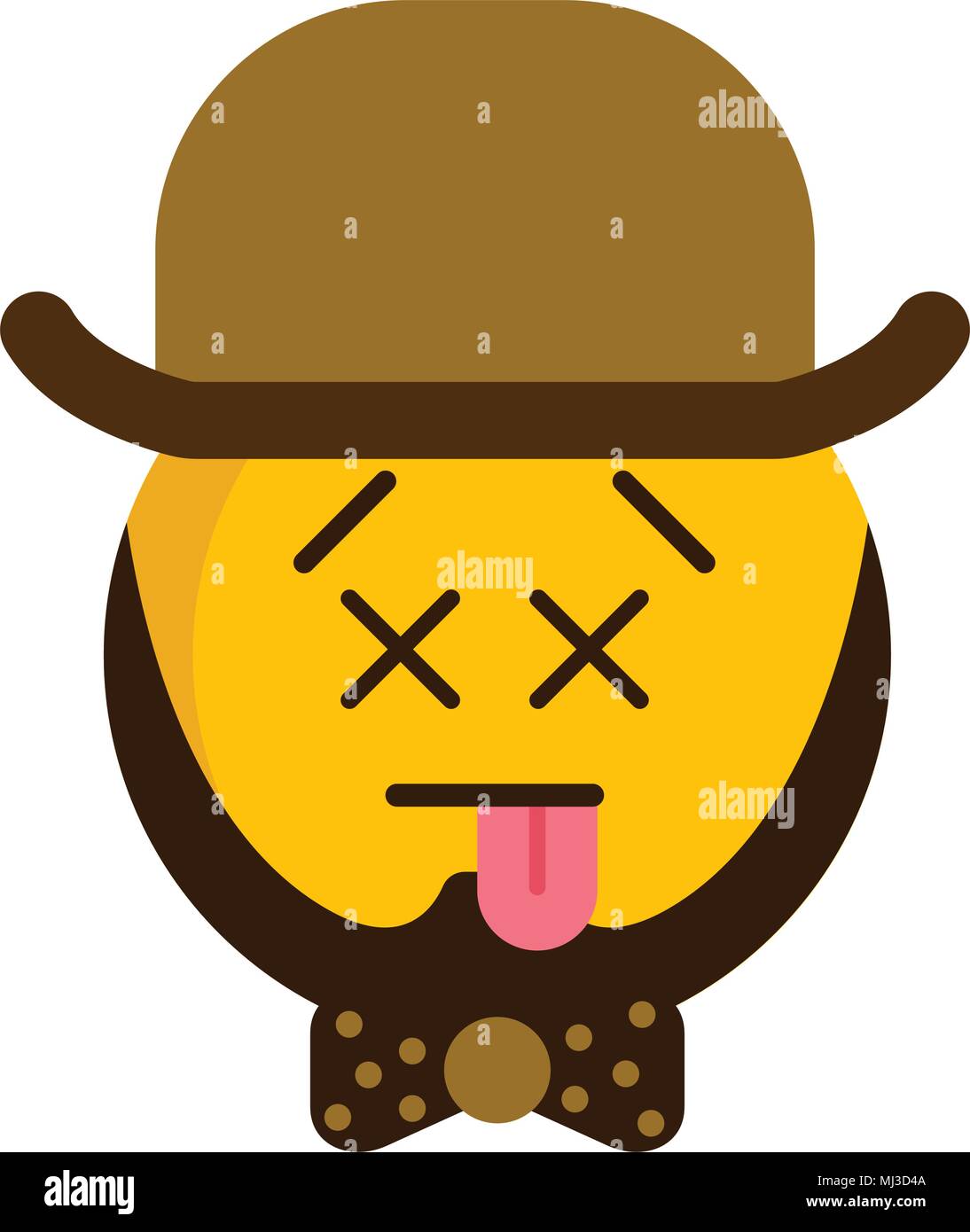 Dead emoticon funny icon hi-res stock photography and images - Alamy