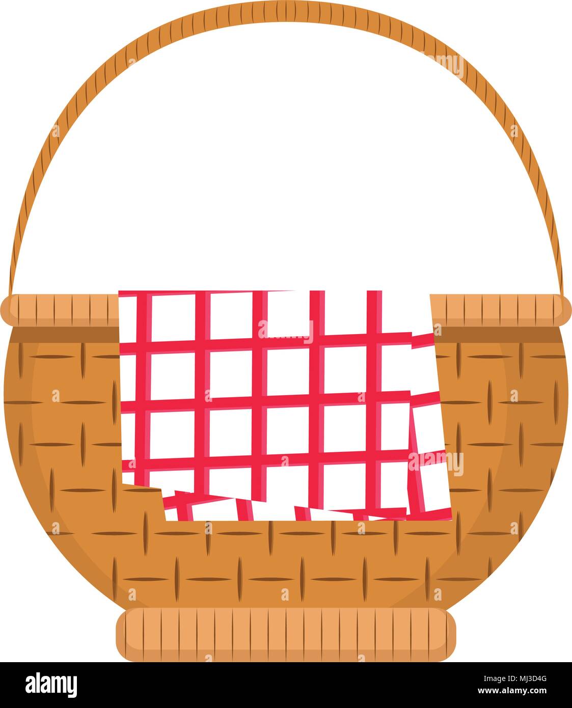 Empty Picnic Basket Clipart