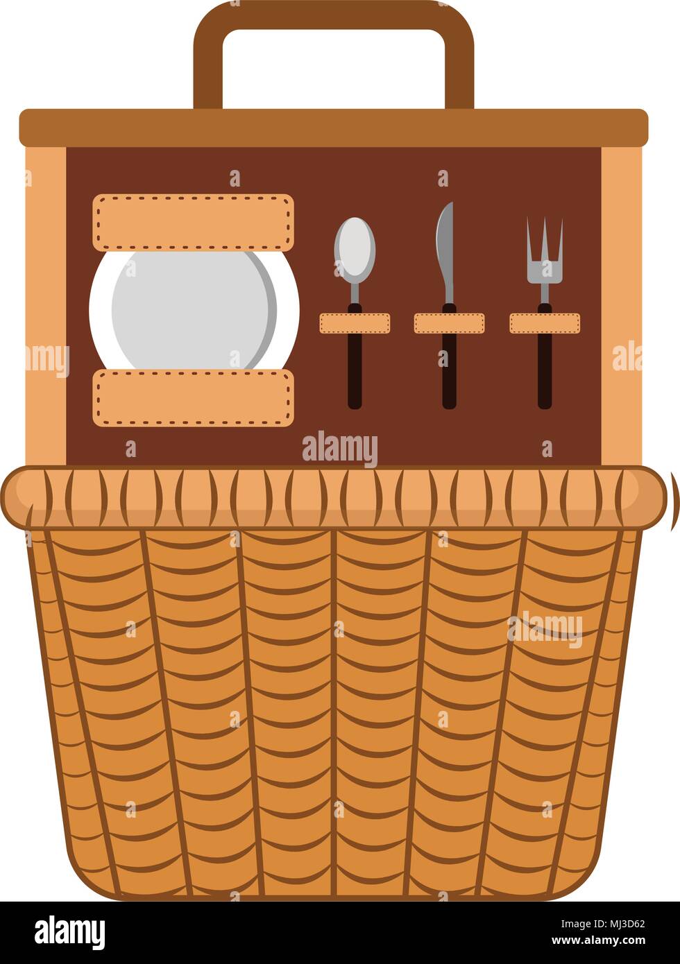 Empty wooden spoon on Stock Vector Images - Alamy