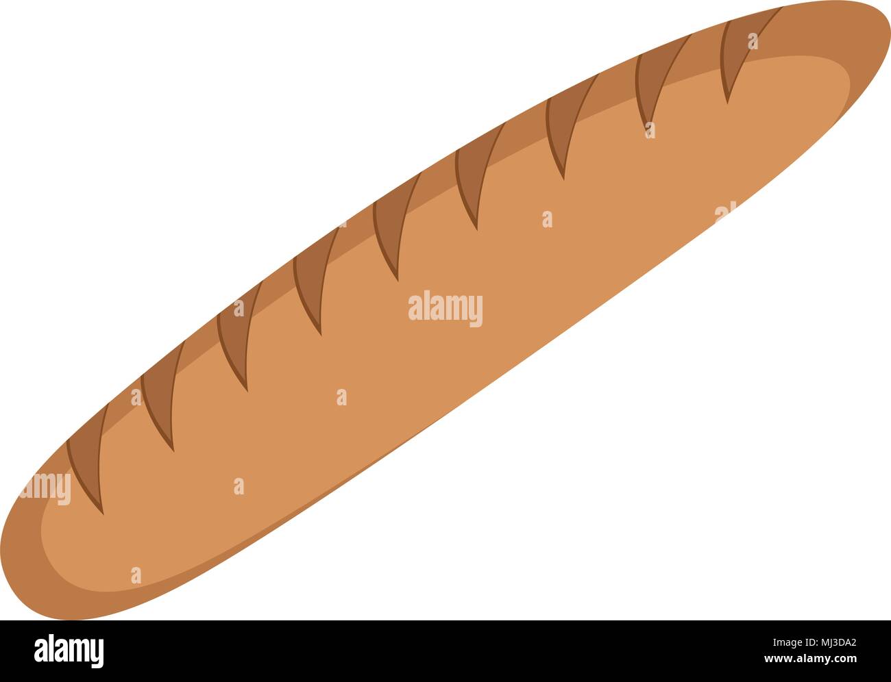 White bread loaf symbol icon Stock Vector Images - Alamy