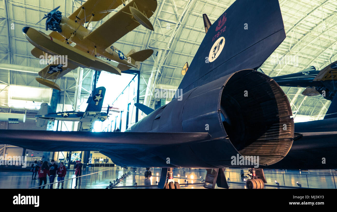 Sr 71 Blackbird On Display At The Steven F Udzar Hazy Center In