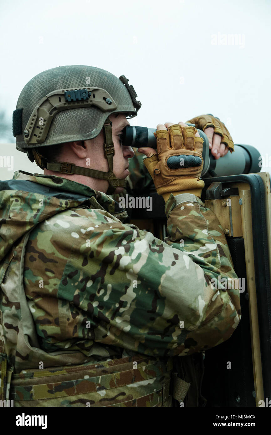 Spc. Dylan Weihs, an explosive ordnance disposal team member with 49th ...
