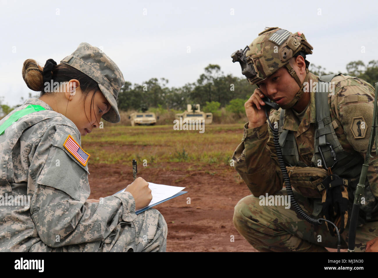 Pfc. Keahi C. Aoyagi of Headquarters and Headquarters Company, 100th ...