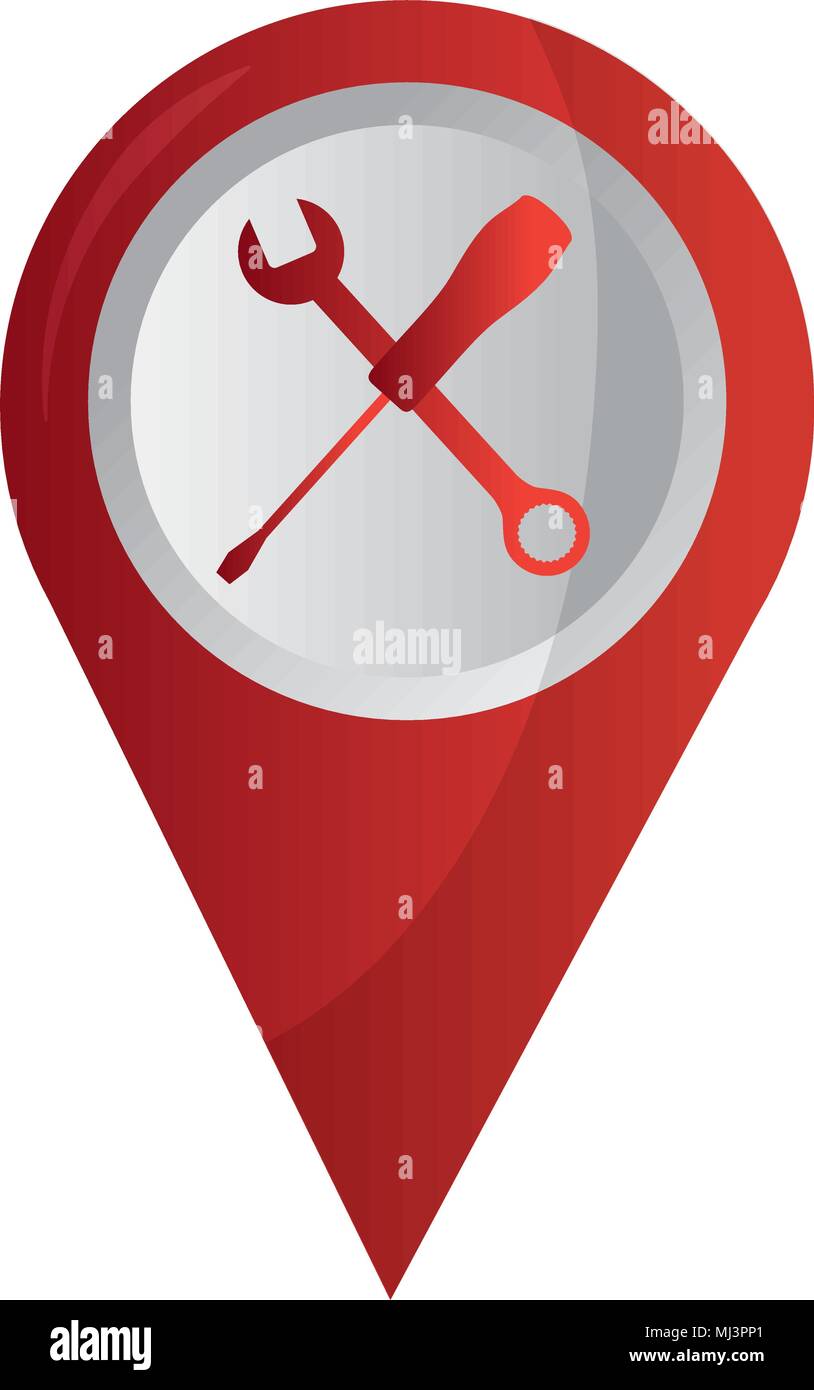 Industry map marker flat hi-res stock photography and images - Alamy