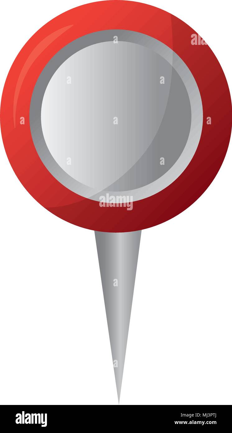 round pointer map location icon vector illustration Stock Vector Image ...