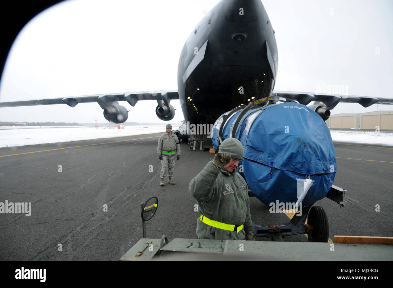 Master Sgt. Brian Charron and Chief Master Sgt. James Burke, left ...