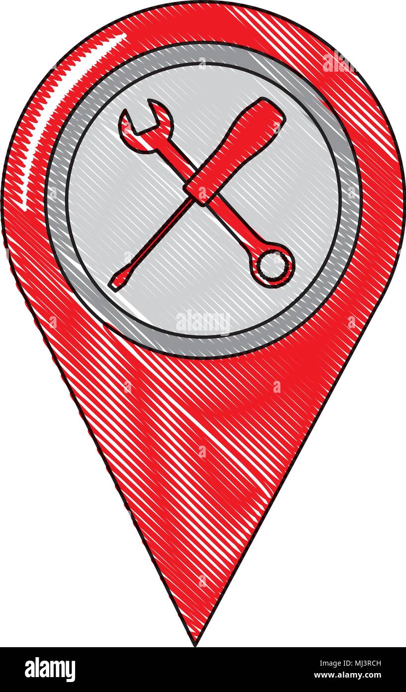 Map drawing technical Stock Vector Images - Alamy