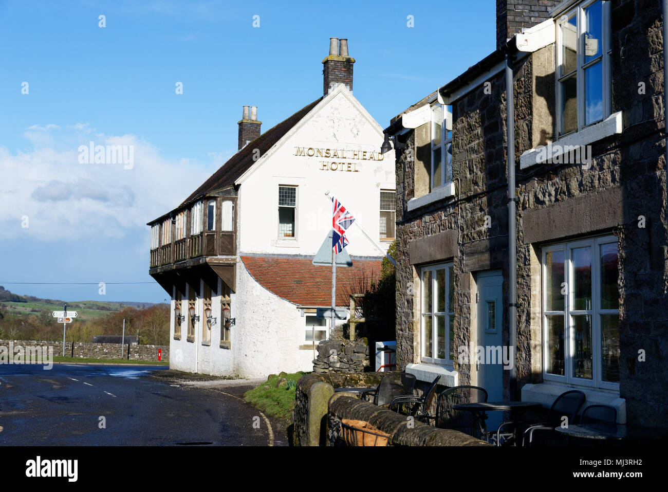 The Monsal Head Hotel in the Peak District, Derbyshire, England Stock ...