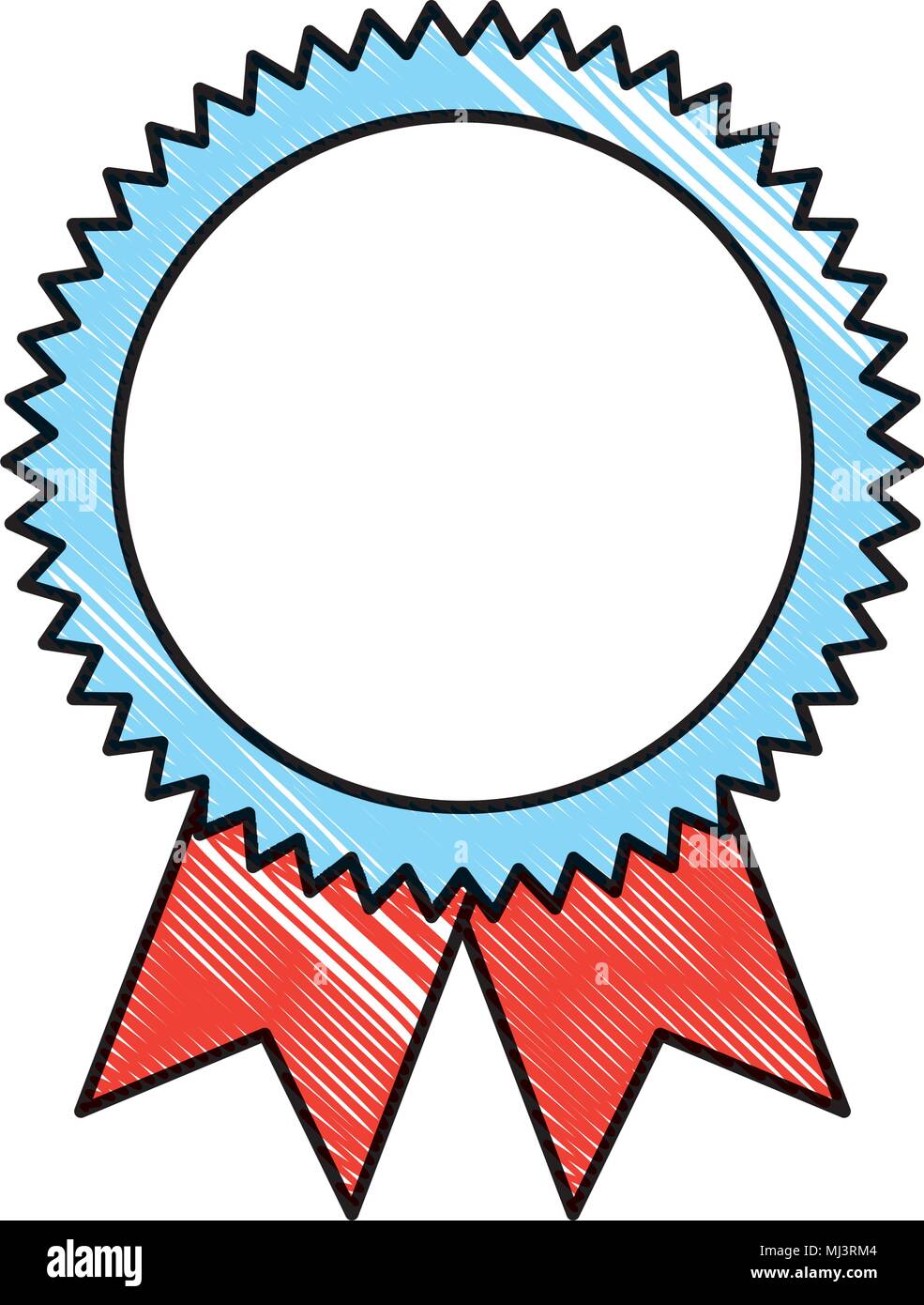 rosette award medal success image vector illustration drawing Stock ...