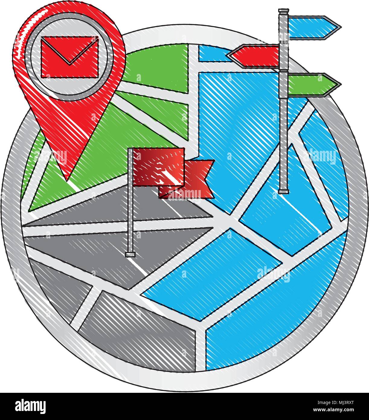 Geo markers Stock Vector Images - Alamy