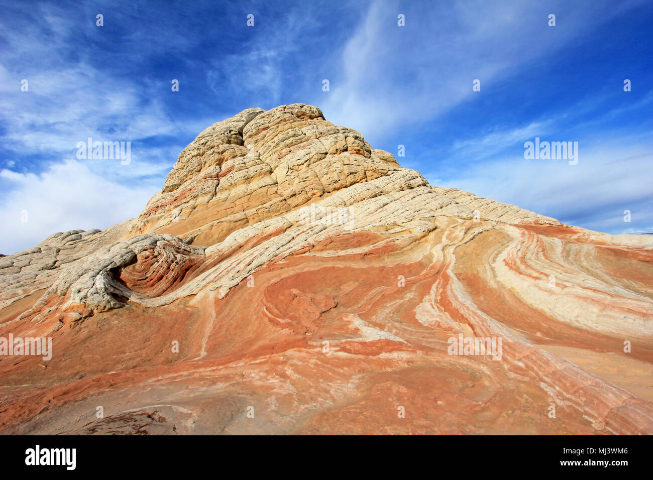 Butterfly, a rock formation at White Pocket, Coyote Buttes South CBS ...