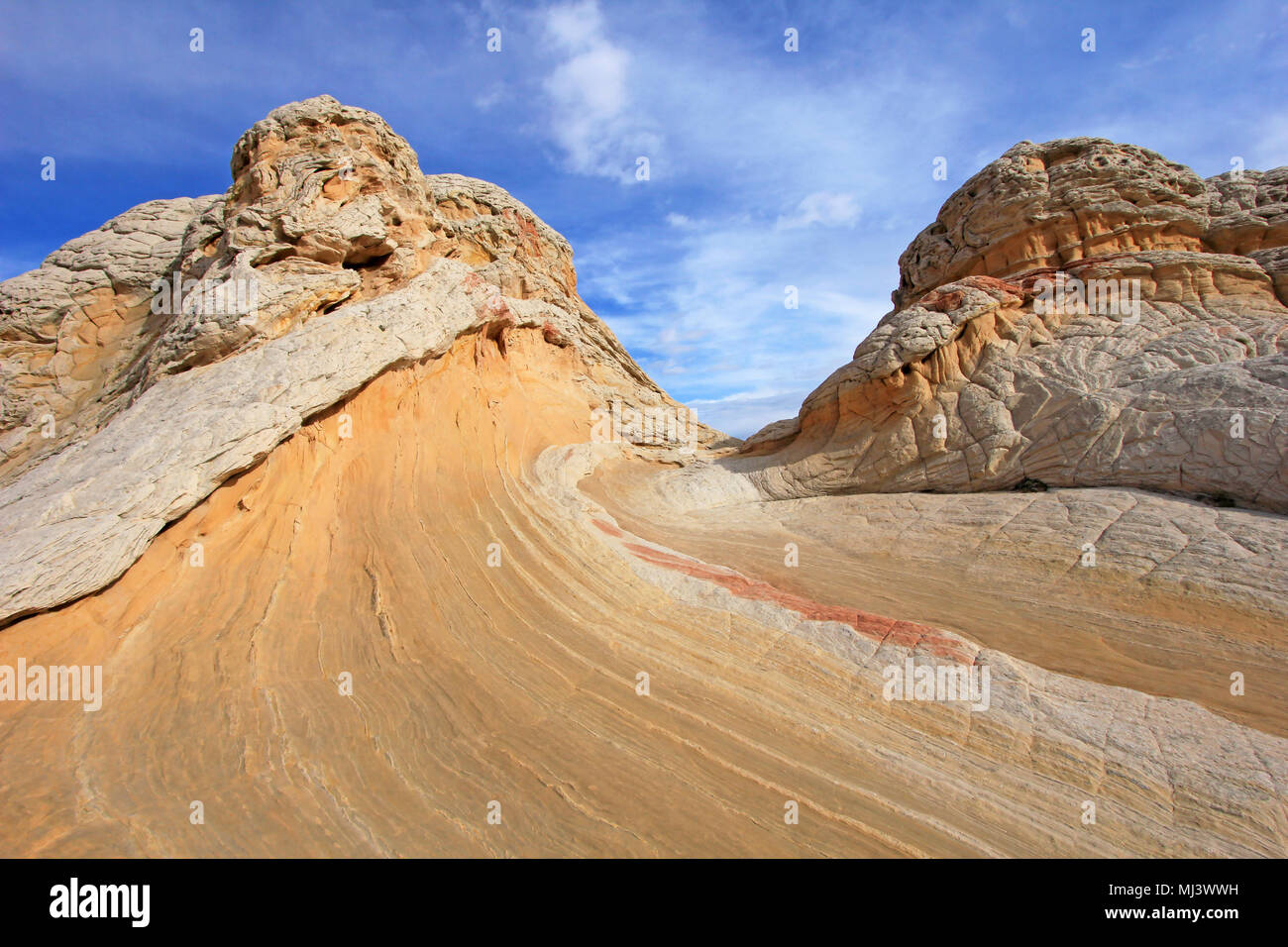 Butterfly, a rock formation at White Pocket, Coyote Buttes South CBS ...