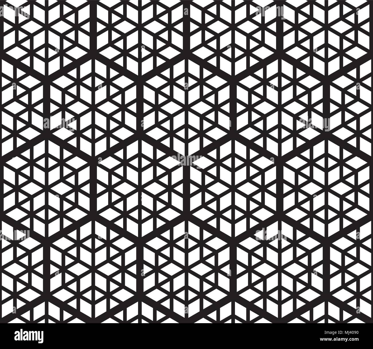 Seamless geometric pattern based on traditional Japanese Kumiko ...