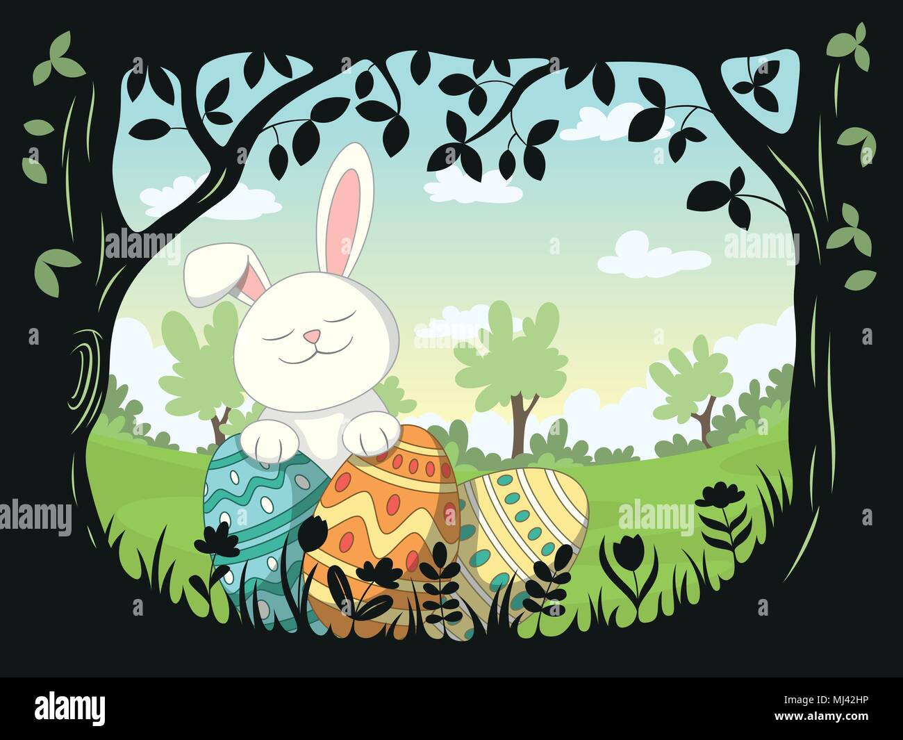 Grass egg Stock Vector Images - Alamy