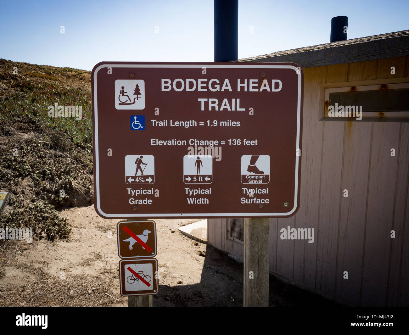 Bodega Head Trail Head Sign, Bodega Bay, California, United States ...