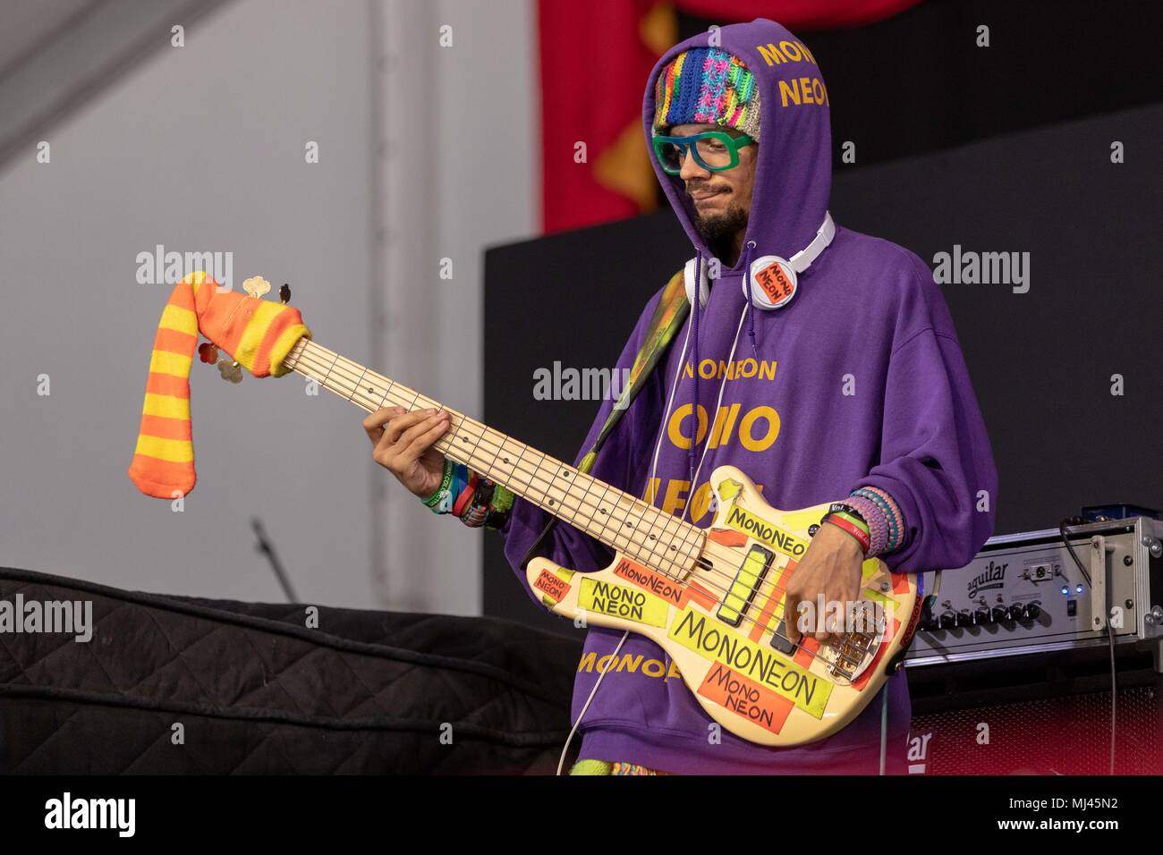 New Orleans, Louisiana, USA. 3rd May, 2018. MONONEON (DWAYNE THOMAS JR ...