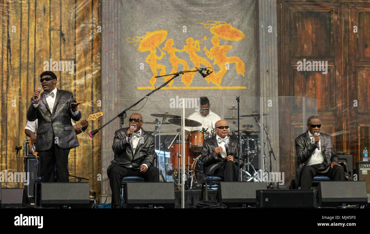 New Orleans, Louisiana, USA. 3rd May, 2018. JIMMY CARTER, BEN MOORE ...