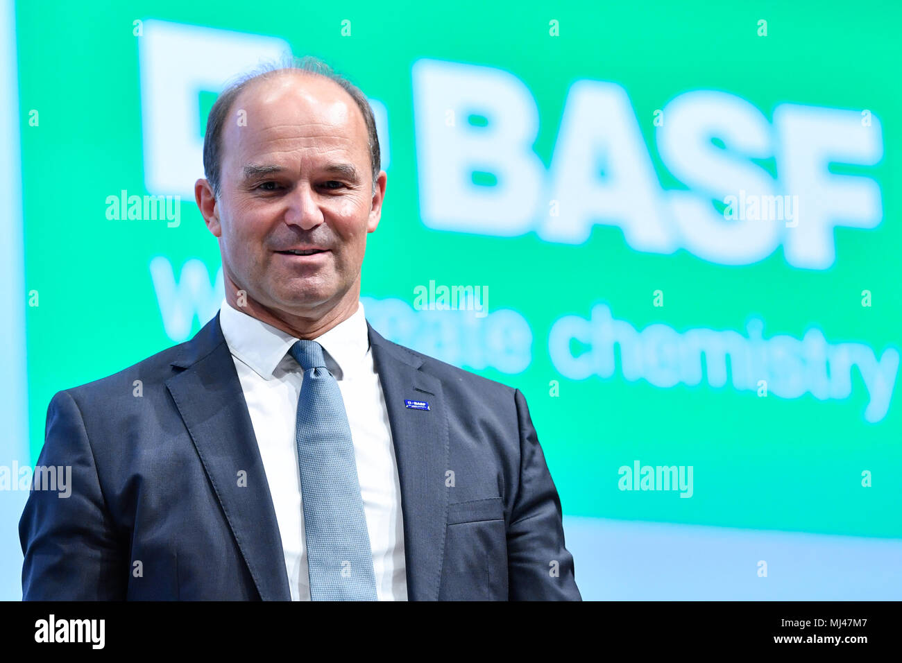 04 May 2018, Germany, Mannheim: Martin Brudermueller, the incoming CEO ...