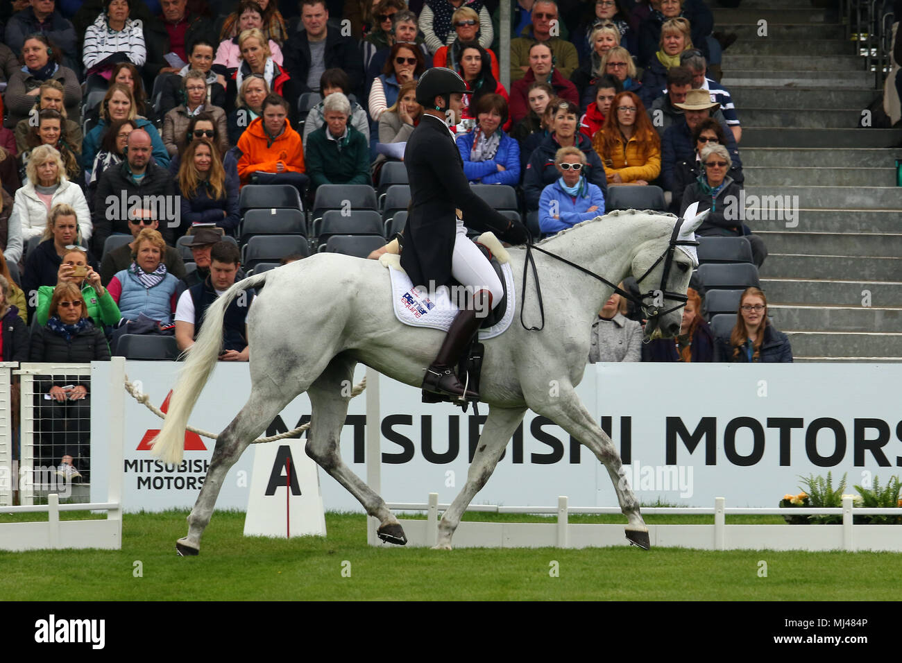 Badminton, UK. 4th May 2018. Paul Tapner (Australia) riding Bonza King ...