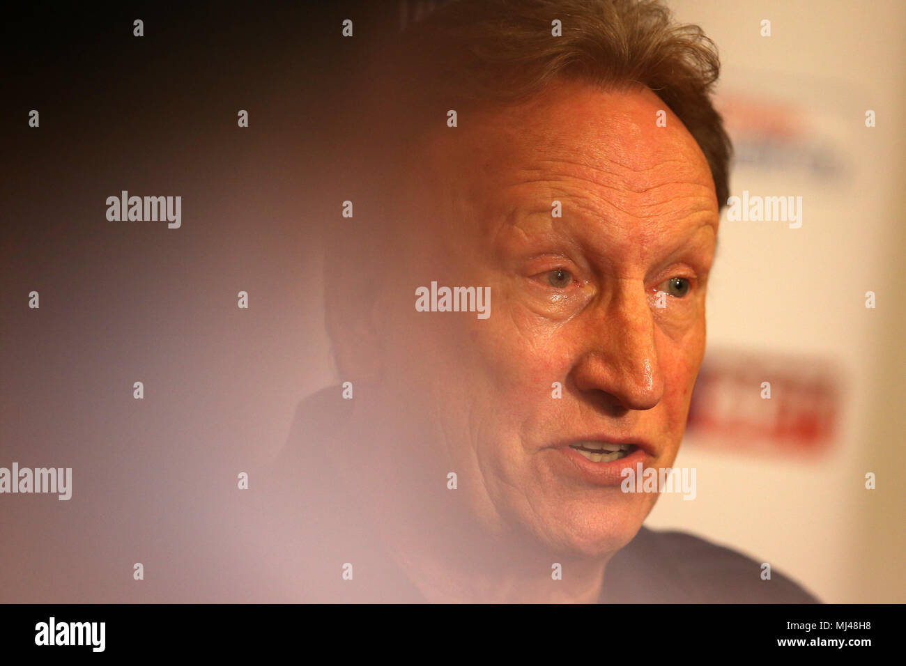 Neil warnock press conference hi-res stock photography and images - Alamy