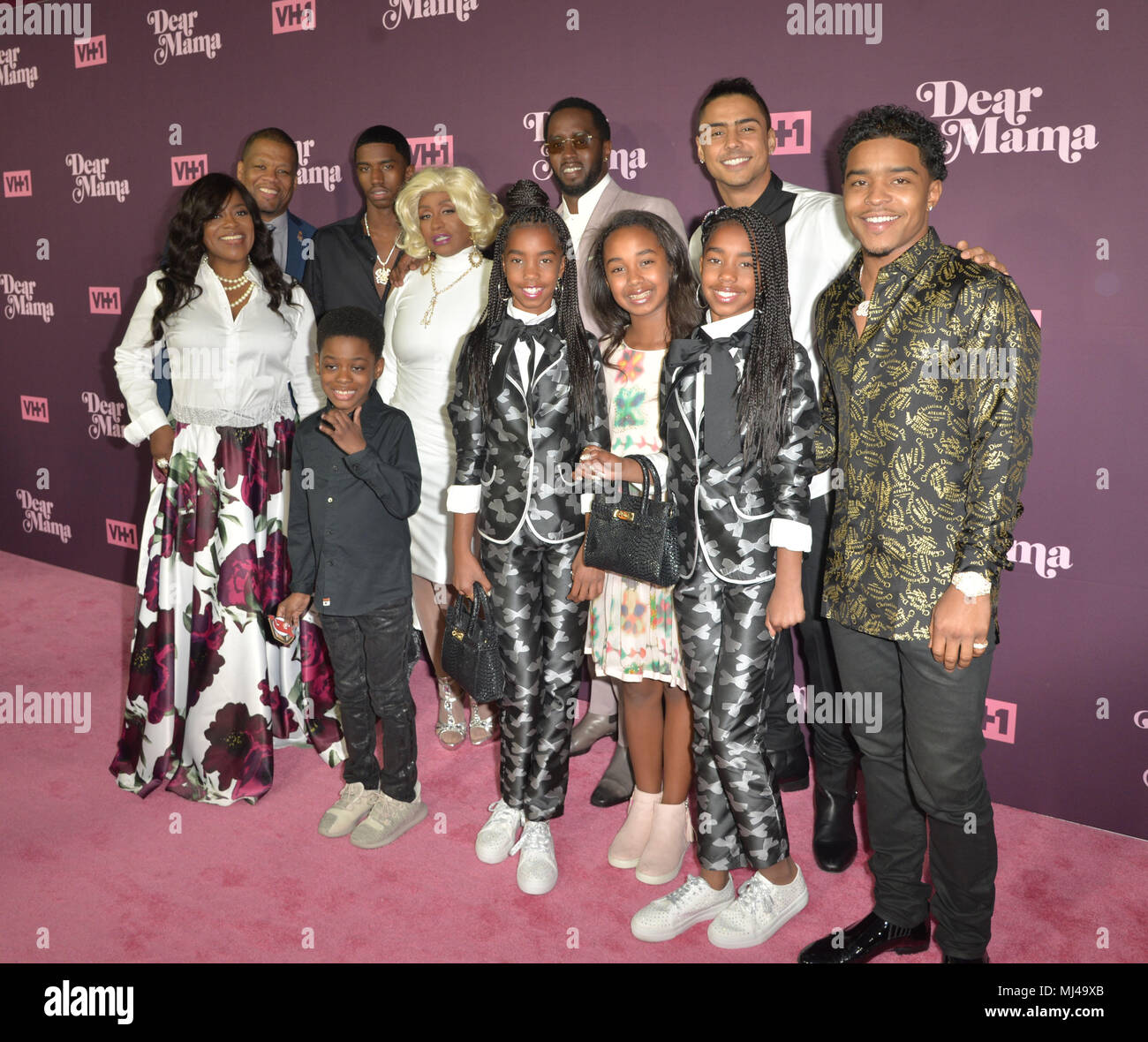 Los Angeles, Ca, USA. 03rd May, 2018. P. Diddy, Janice Combs, Christian ...