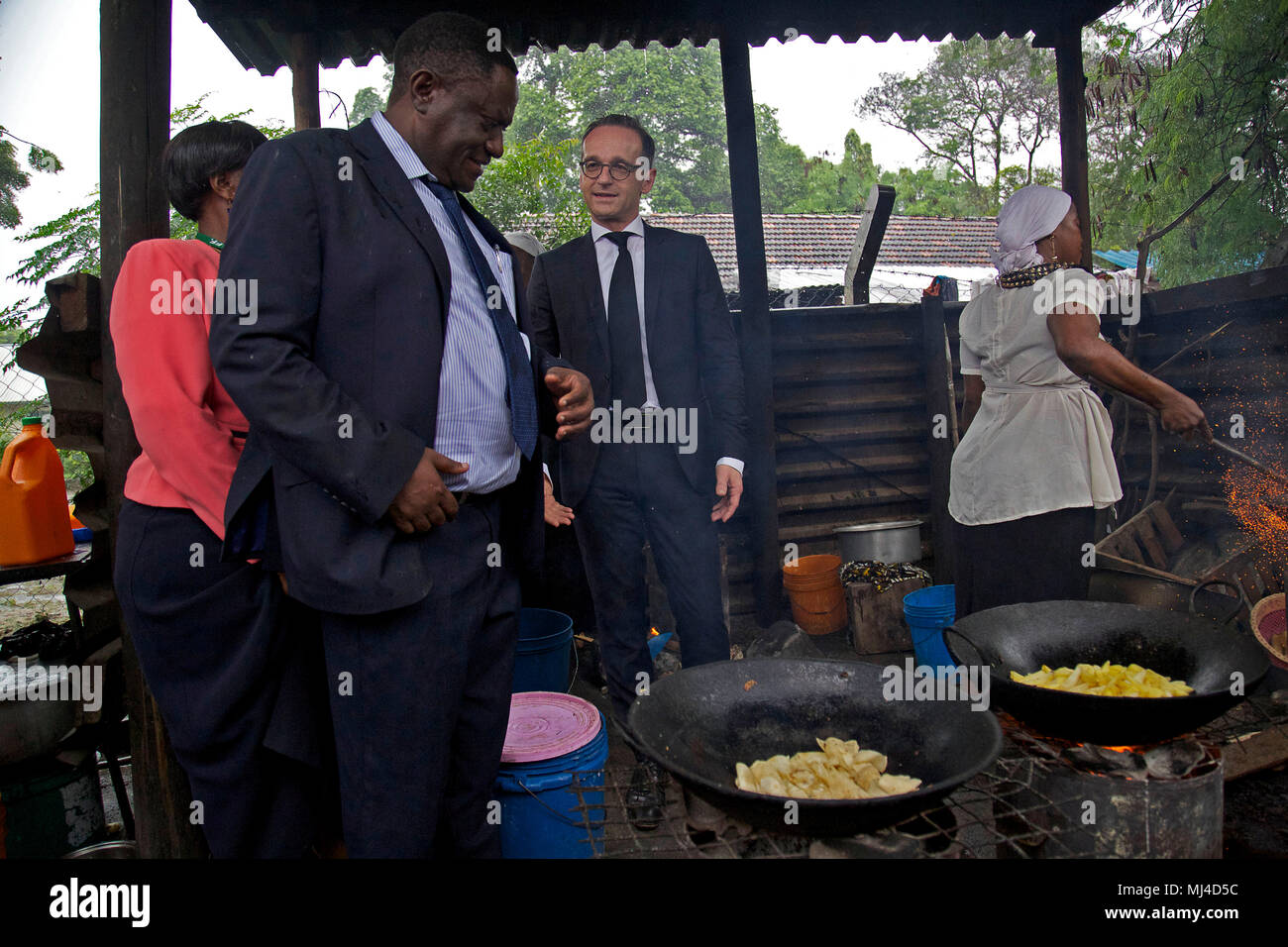 04 May 2018, Tanzania, Chang'ombe: Foreign Minister from the Social ...