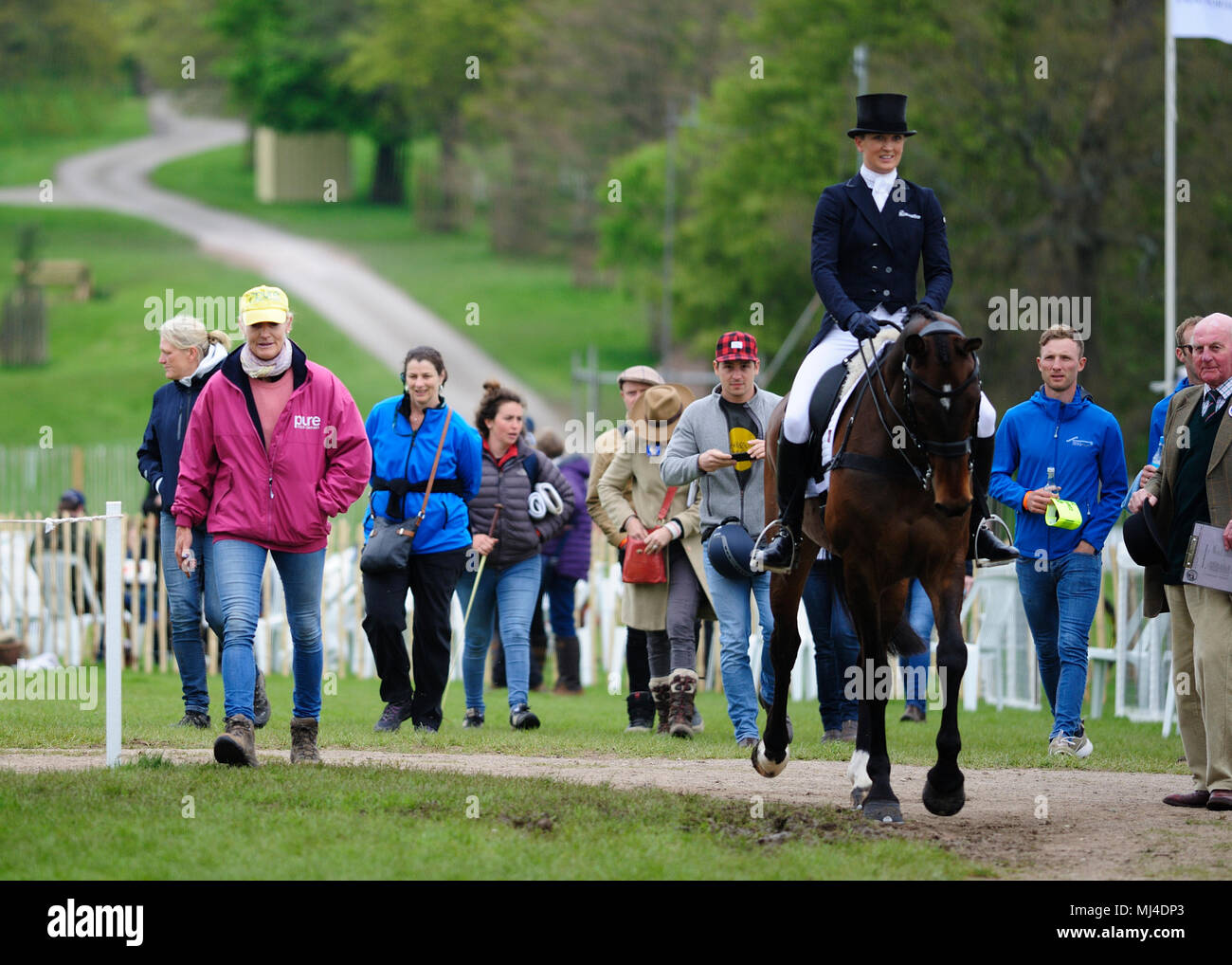 Gloucestershire, UK. 4th May 2018. Lissa Green riding Hollyfield ...