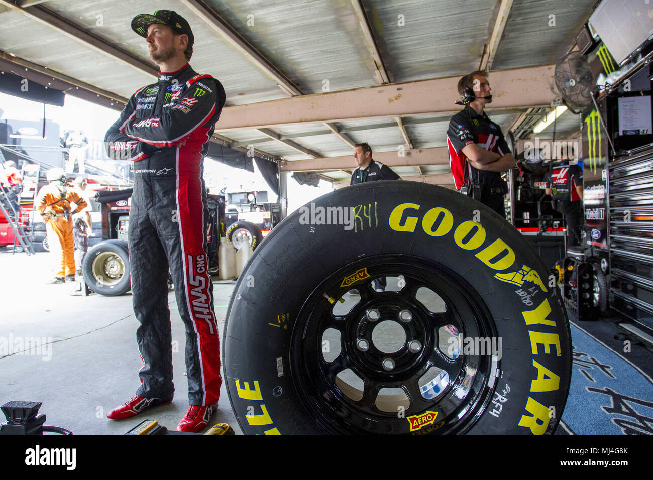 Dover, Delaware, USA. 4th May, 2018. Kurt Busch (41) hangs out in the ...
