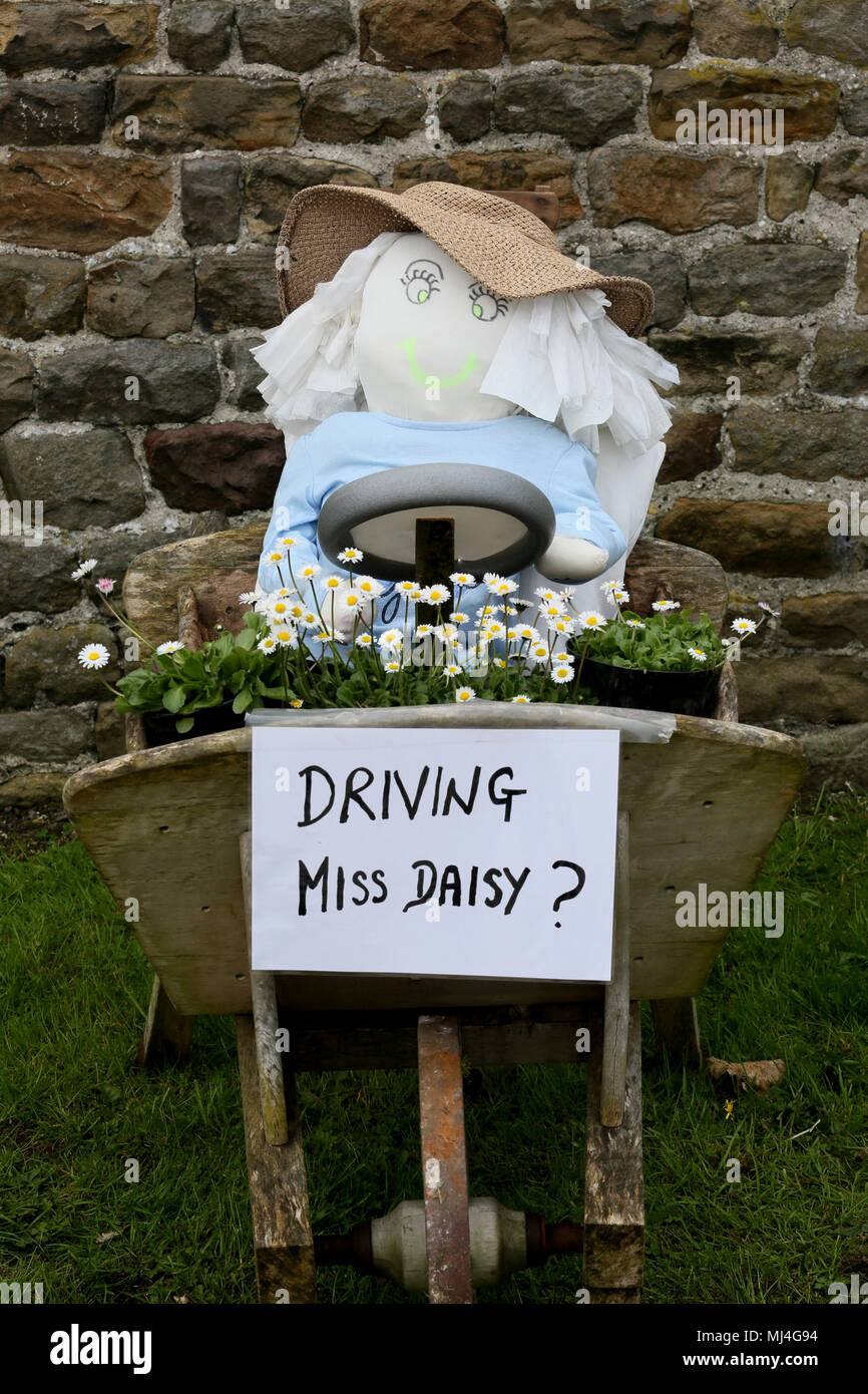 Wray, UK. 4th May, 2018. Driving Miss Daisy wheel barrow at "Lights ...