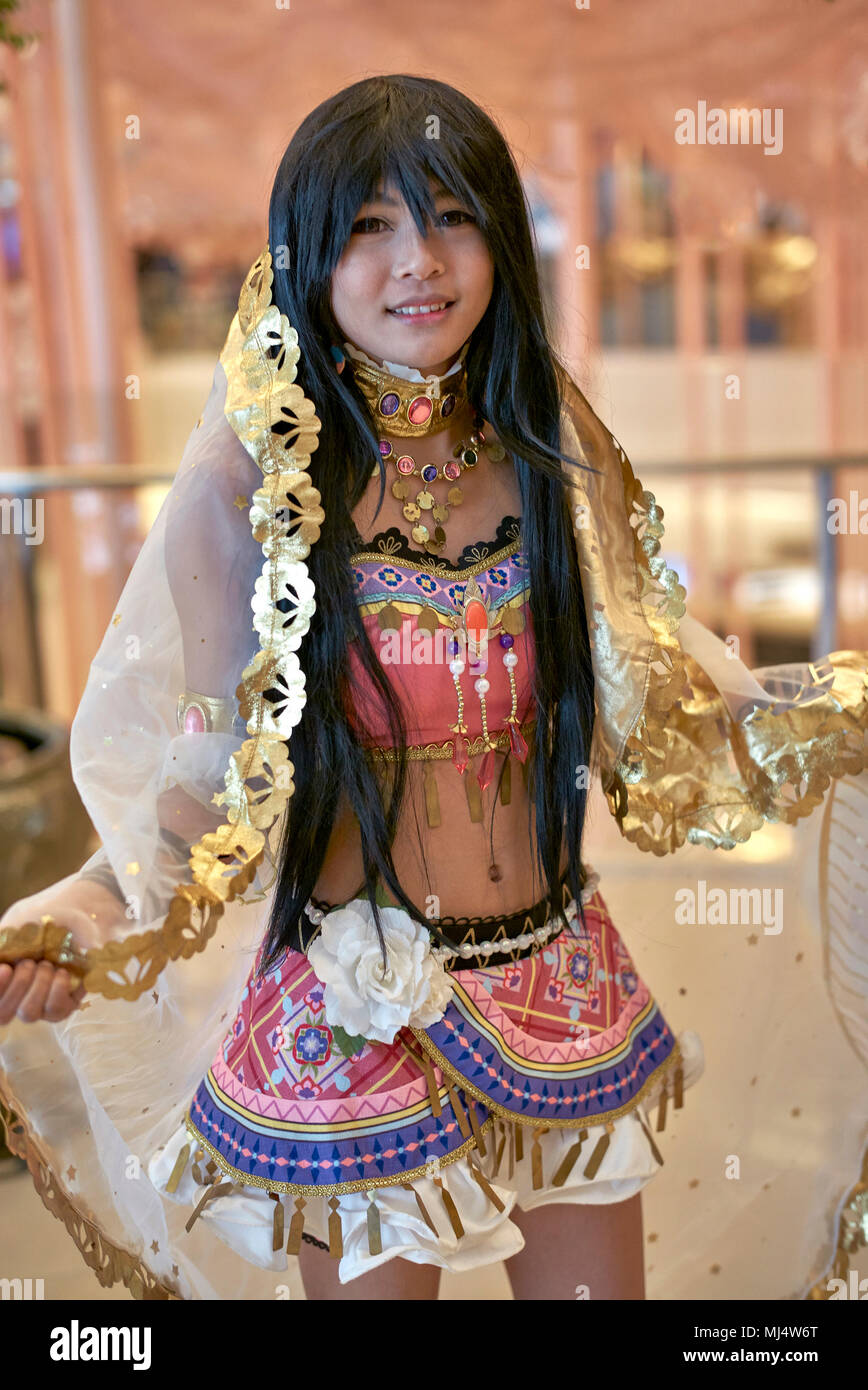 Comic Con costume Cosplay girl Bangkok Thailand Southeast Asia Stock ...
