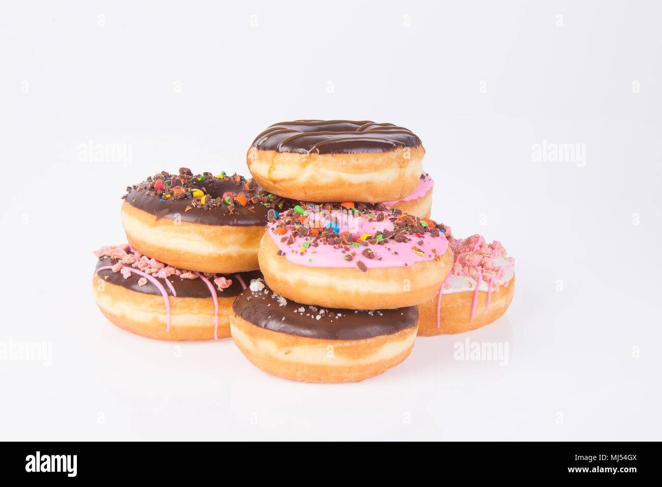 donut. Assorted donuts on background Stock Photo - Alamy