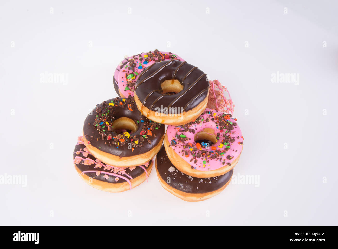 donut. Assorted donuts on background Stock Photo - Alamy