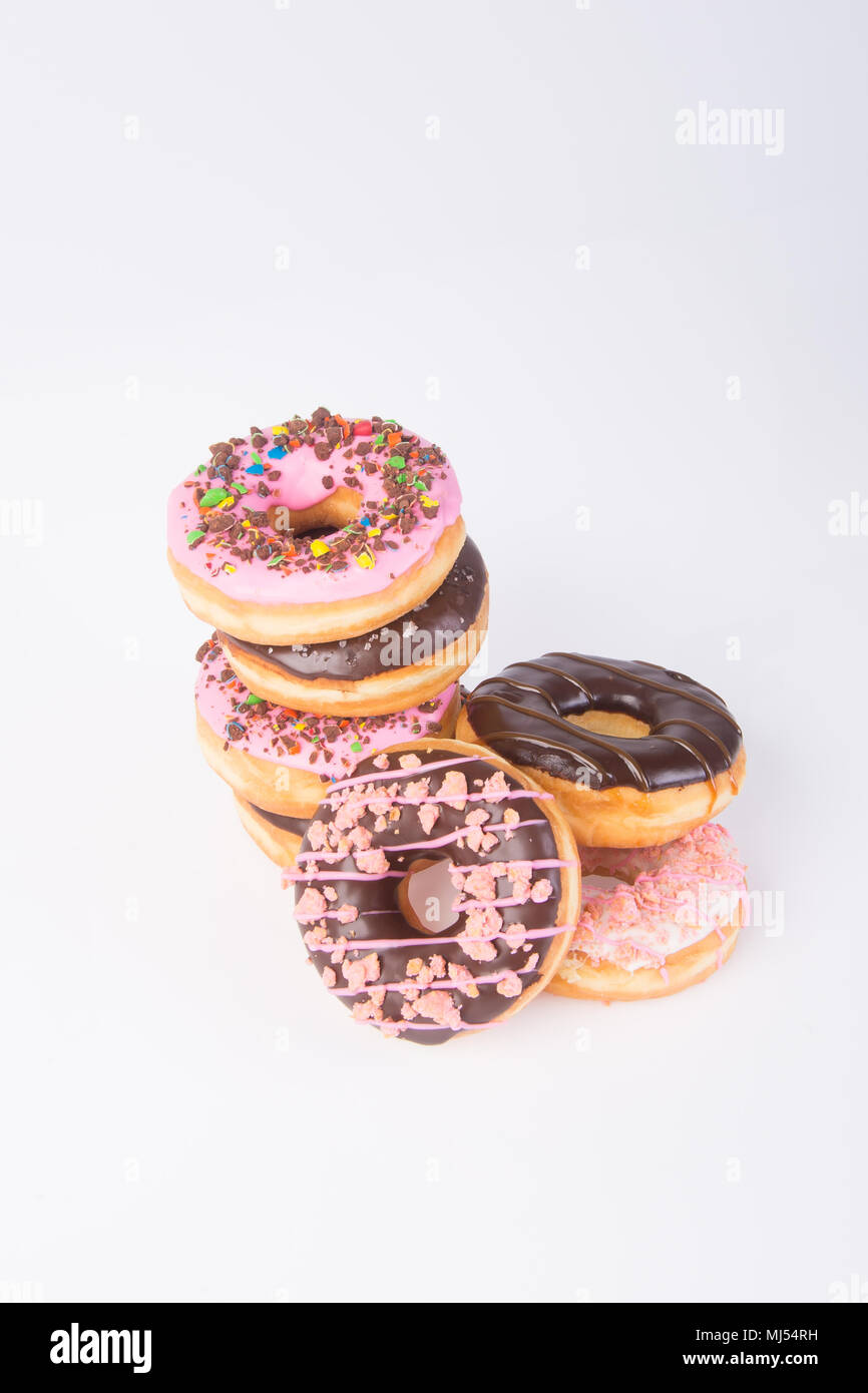 donut. Assorted donuts on background Stock Photo - Alamy